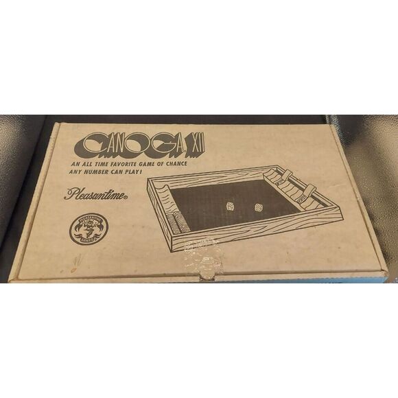 Games | Vintage Canoga Dice Game Wood Original Box No 400 No Chips ...